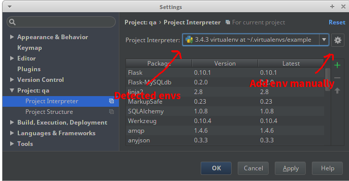Comment puis-je importer des modules dans pycharm?